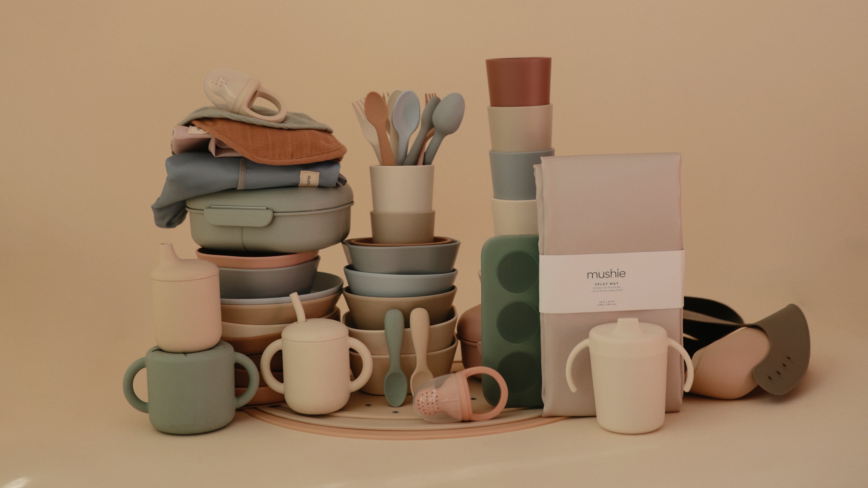 Mushie Baby Feeding Essentials