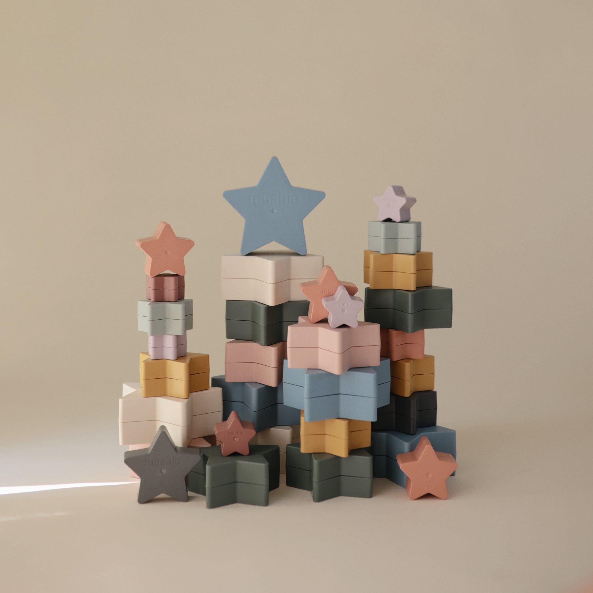 Mushie Nesting Stars Baby Toy