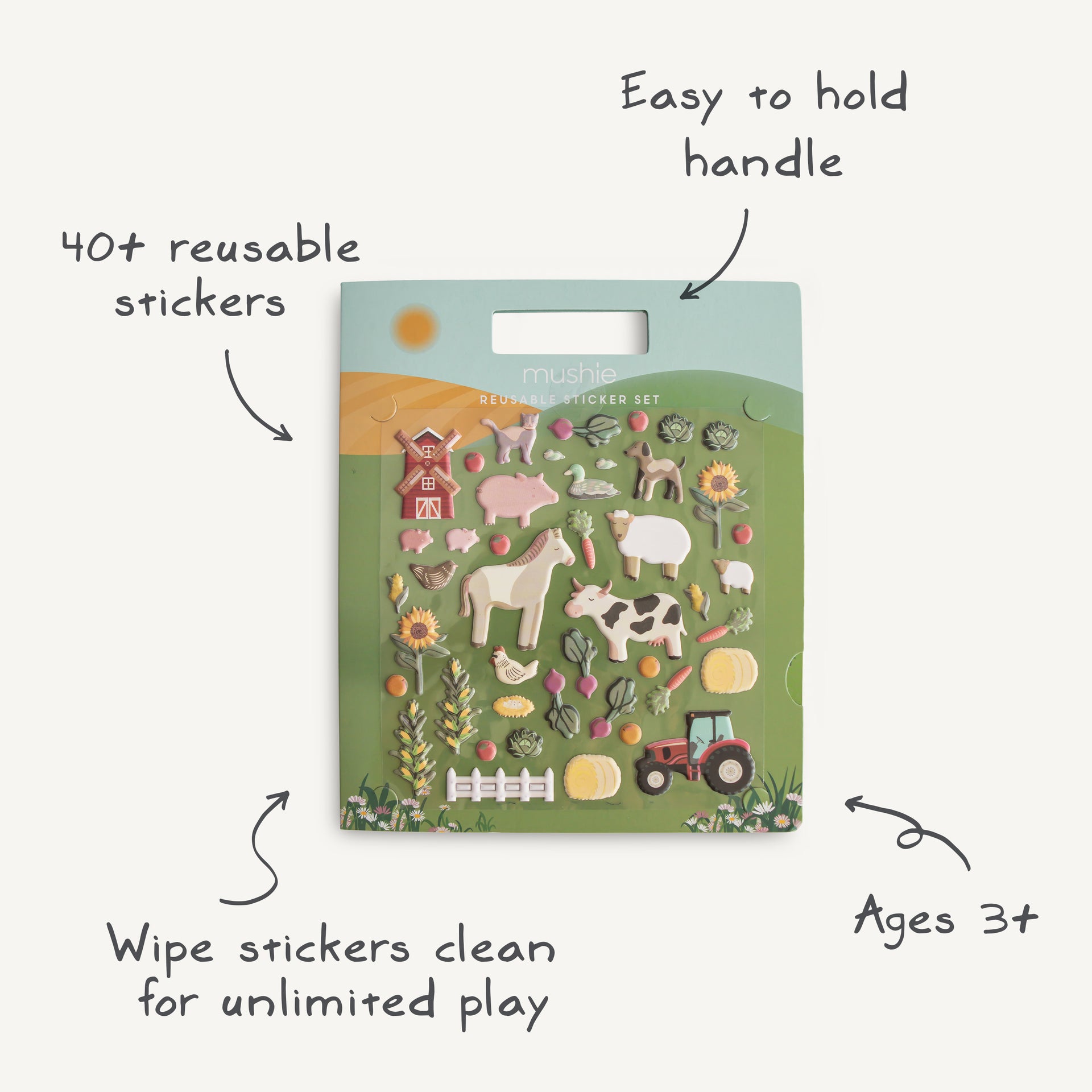 Reusable Sticker Set (Farm) – Mushie