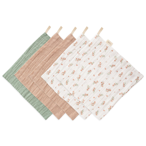 Muslin Cotton Washcloth 5-Pack – Mushie