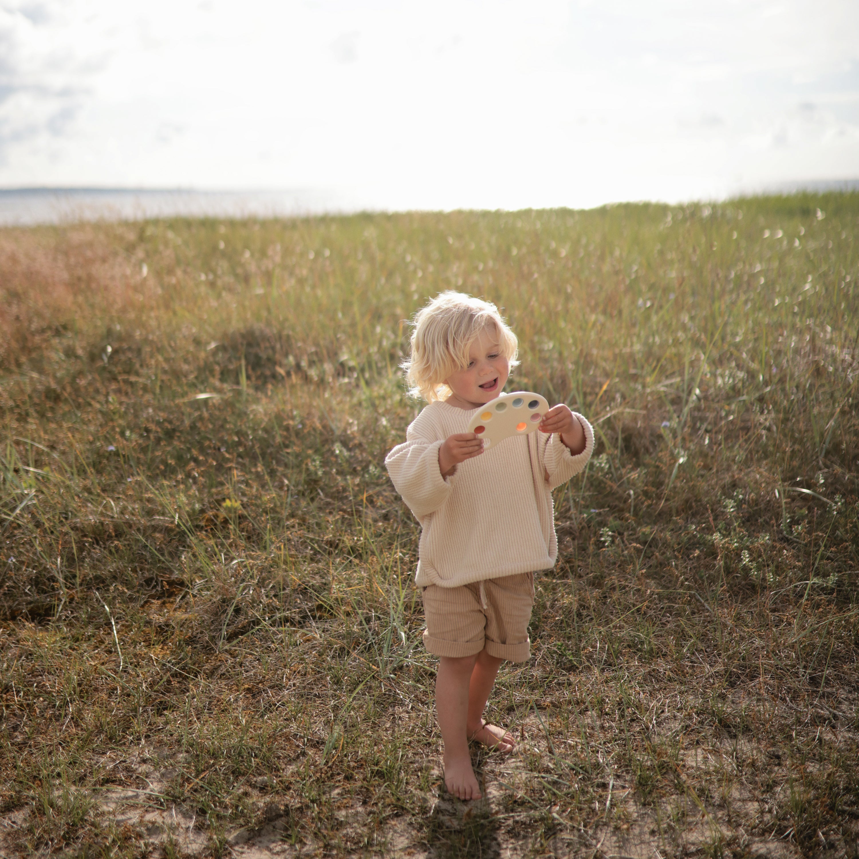 Mushie Paint Palette Press Baby Toy