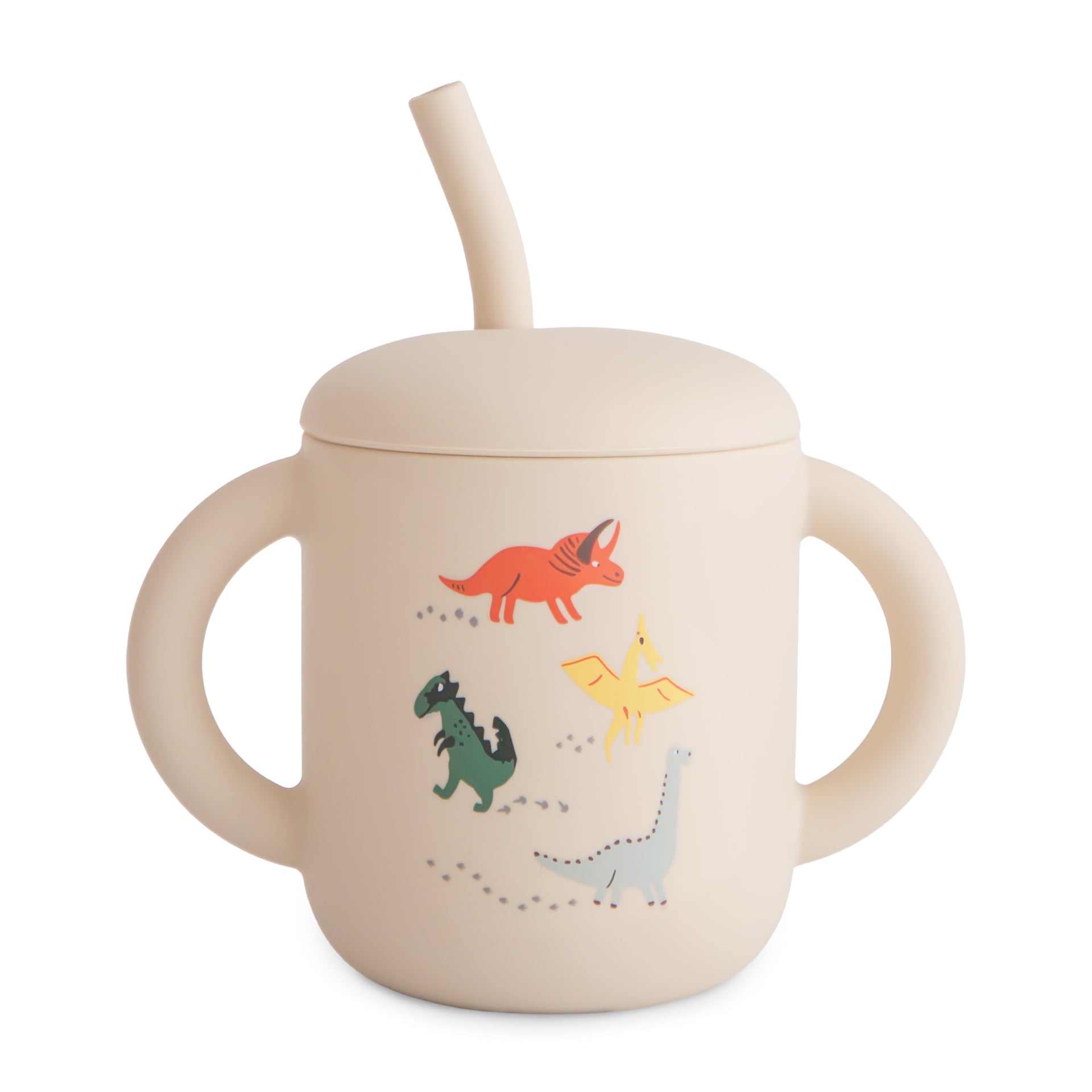 Mushie Baby Silicone Training Cup + Straw