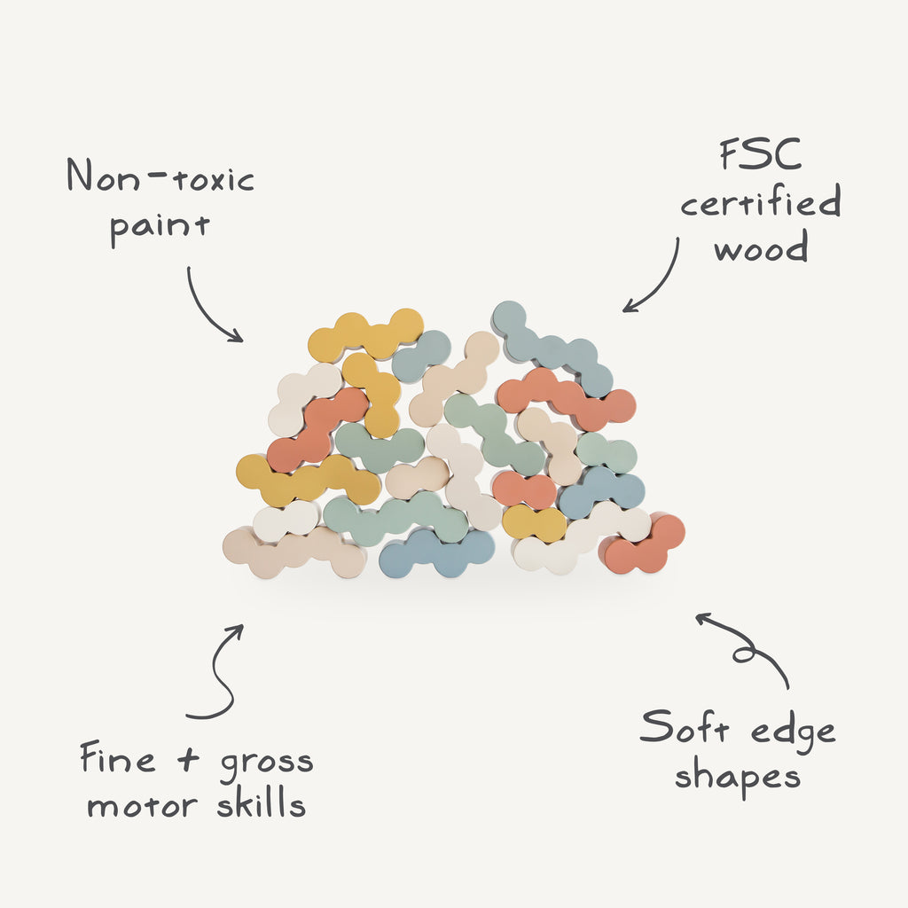 Wooden Balance Blocks – Mushie