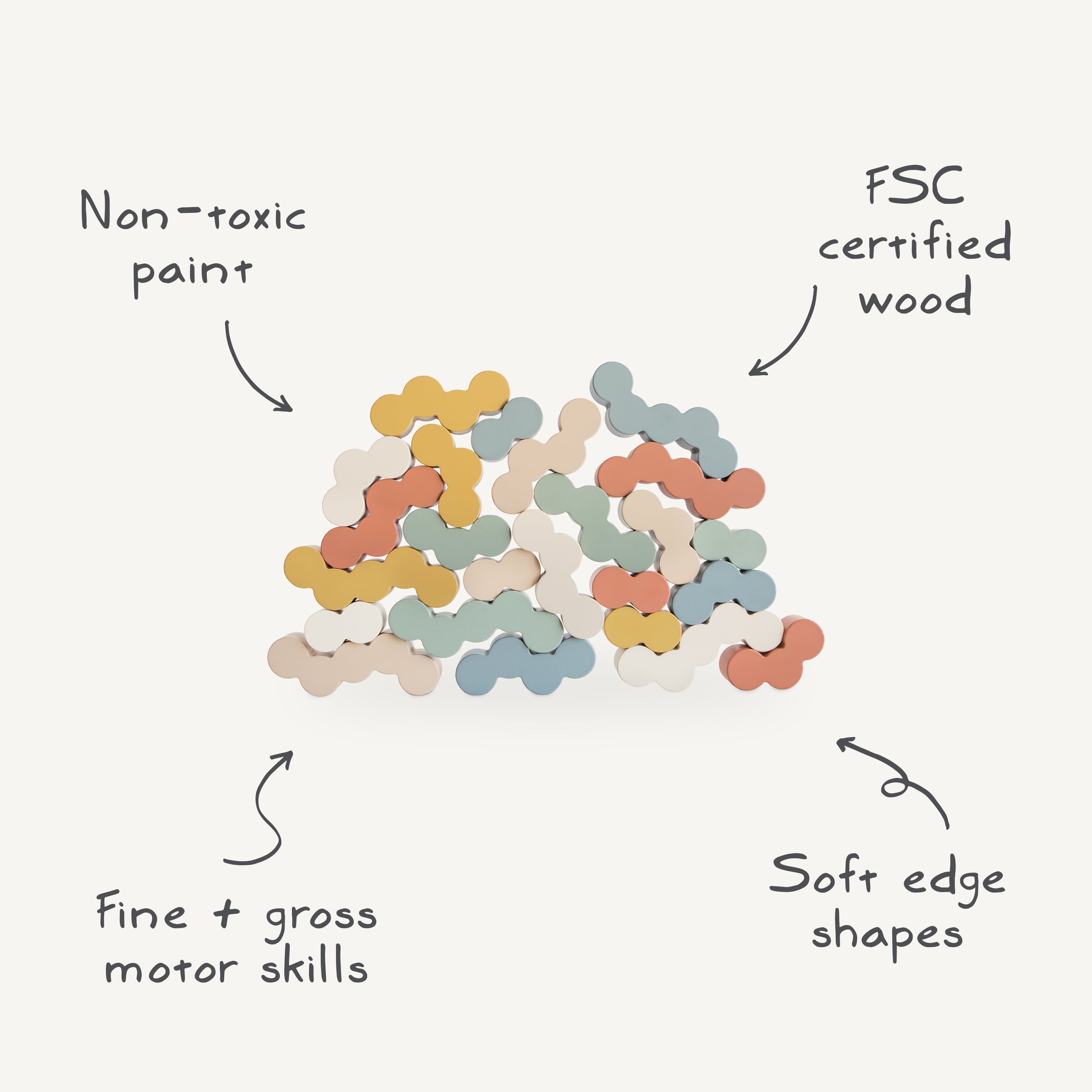 Wooden Balance Blocks – Mushie