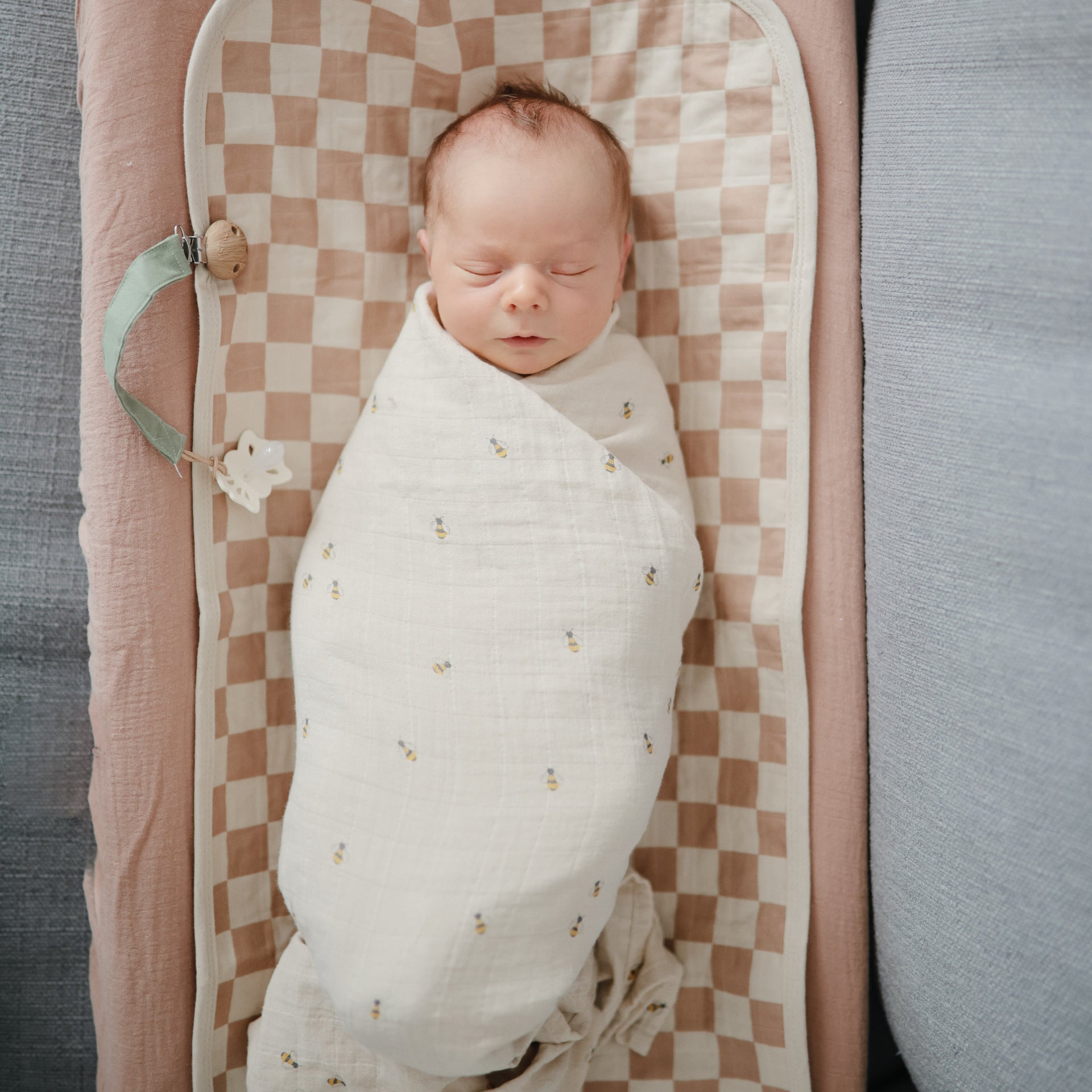 Organic Cotton Mushie Baby Muslin Swaddle Blanket