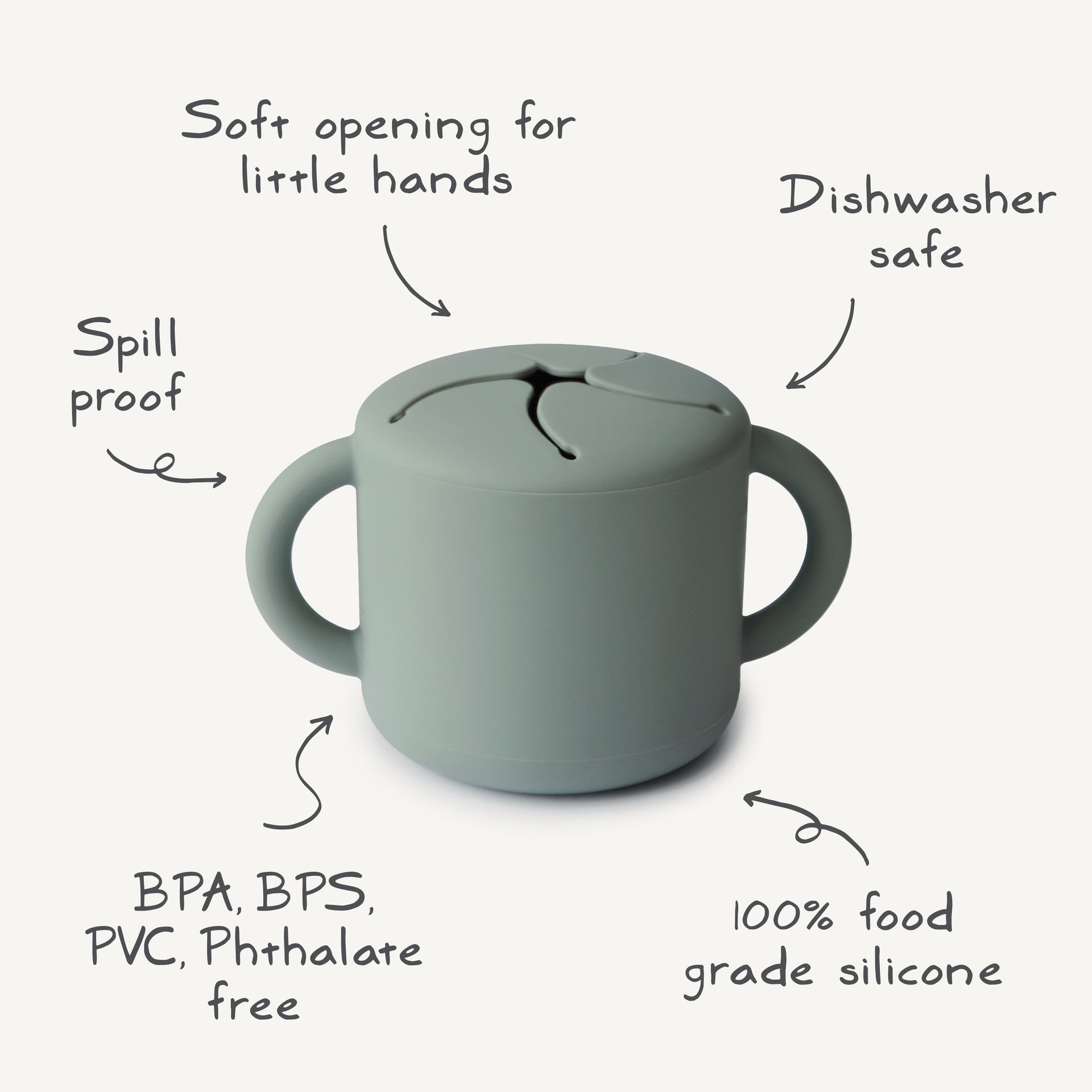 Mushie Baby Silicone Snack Cup