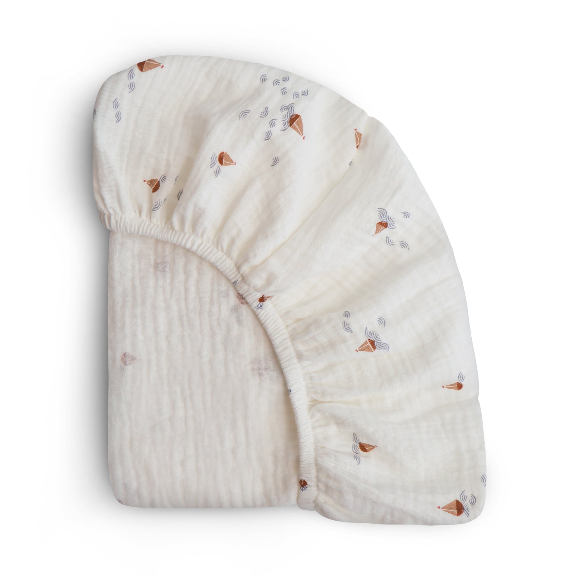 Mushie Extra Soft Baby Bassinet Muslin Crib Sheet