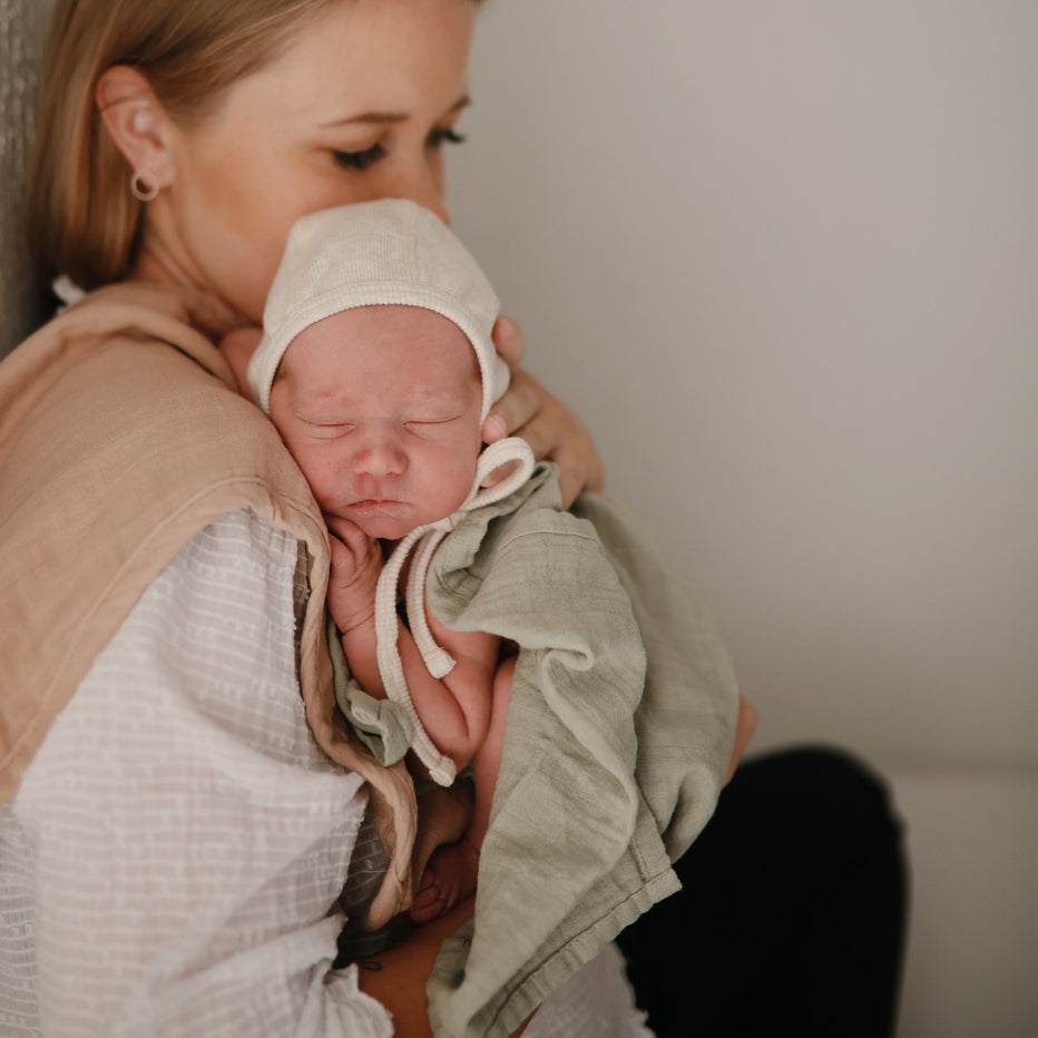 Mushie Muslin Baby Burp Cloth Organic Cotton 2-Pack