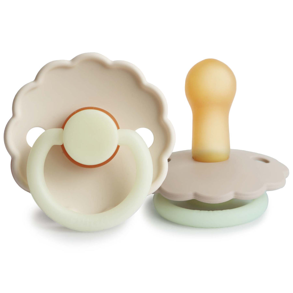 FRIGG Daisy Night Natural Rubber Pacifier 2-Pack – Mushie